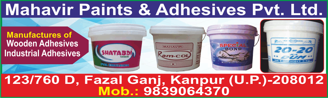 Mahavir Paints and Adhesives Pvt. Ltd. Kanpur Deals in Chemical And Dye ...